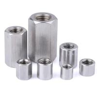 China Thread Types DIN6334 ZINC Plated Long Hex Coupling Nut for DIN/GB/ISO for sale