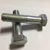 China Grade 8.8 Stainless Steel Hexagon Head Bolts M20 M24 M30 DIN933 931 Yellow Zinc for sale