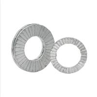 China DIN Standard Stainless Steel Two-fold Double Stack Self Locking Washer with ZINC Finish for sale