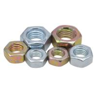China Plain Metric Galvanized Hexagon Nuts DIN934 for Industrial Applications for sale