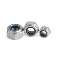 China Carbon Steel Hex Flange Nylon Lock Nut DIN985 Grade 4.8 M3-M30 for Heavy Industry for sale