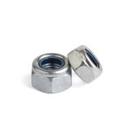 China Carbon Steel Hex Flange Nylon Lock Nut DIN985 Grade 4.8 M3-M30 for Heavy Industry for sale