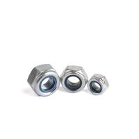 China Carbon Steel Hex Flange Nylon Lock Nut DIN985 Grade 4.8 M3-M30 for Heavy Industry for sale