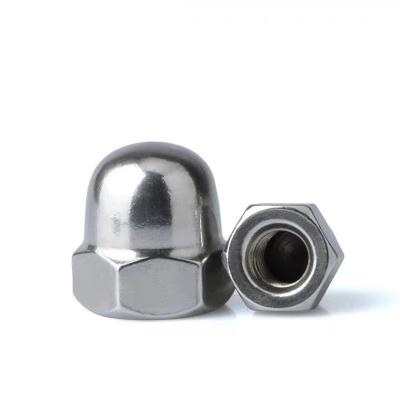 China M6 Flange Dome Cap Nut DIN Grade 4.8 Carbon Steel Zinc Plated Hexagon End Cap for sale