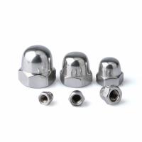 China M6 Flange Dome Cap Nut DIN Grade 4.8 Carbon Steel Zinc Plated Hexagon End Cap for sale