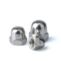 China M6 Flange Dome Cap Nut DIN Grade 4.8 Carbon Steel Zinc Plated Hexagon End Cap for sale
