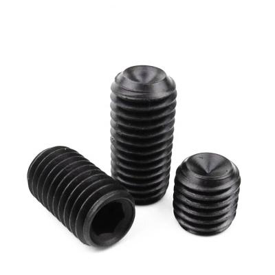 China Black Oxide Hexagon Socket Set Screw DIN 913 914 915 916 M3-M16 Grade 4.8-12.9 for sale