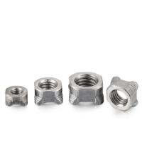 China DIN928 Stainless Steel Square Hex Spot Weld Nut M3 M6 M8 M10 Metric Grade 4.8 for sale