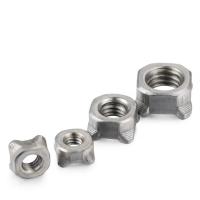 China DIN928 Stainless Steel Square Hex Spot Weld Nut M3 M6 M8 M10 Metric Grade 4.8 for sale