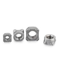 China DIN928 Stainless Steel Square Hex Spot Weld Nut M3 M6 M8 M10 Metric Grade 4.8 for sale