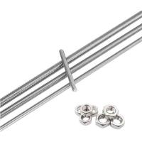 China DIN975 DIN976 Threaded Rod M4-M48 Brass Stainless Steel 304 316 Grade 4.8 8.8 Plain Zinc Plated for sale