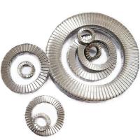 China ISO9001 Certified DIN25201 Double Stacked Self-Locking Gaskets M3-30 65Mn Zinc White for sale