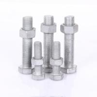China DIN Standard Hot Dip Galvanized Hex Bolt and Nut Set M12 Yellow Zinc Fastener for sale