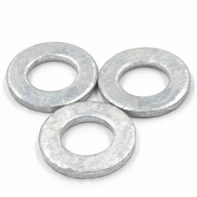 China DIN Standard C-Grade Hot-Dip Galvanized Flat Washer Carbon Steel M6-M30 ISO9001 for sale