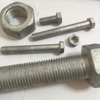 China DIN Standard Hot Dip Galvanized Hex Bolt and Nut Set M12 Yellow Zinc Fastener for sale