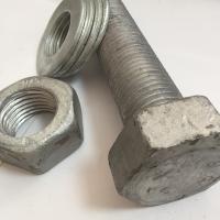 China DIN Standard Hot Dip Galvanized Hex Bolt and Nut Set M12 Yellow Zinc Fastener for sale