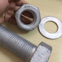 China DIN Standard Hot Dip Galvanized Hex Bolt and Nut Set M12 Yellow Zinc Fastener for sale