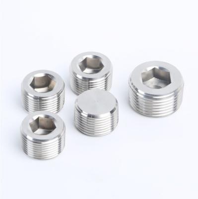 China Plain Finish Hexagon Socket Pipe Plugs DIN906 for Building and Construction Projects for sale