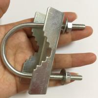 China DIN 3570 Hot Dip Galvanized U Bolts Zinc Finish Steel Strap for Construction Projects for sale
