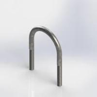 China DIN 3570 Hot Dip Galvanized U Bolts Zinc Finish Steel Strap for Construction Projects for sale