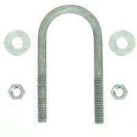 China DIN 3570 Hot Dip Galvanized U Bolts Zinc Finish Steel Strap for Construction Projects for sale