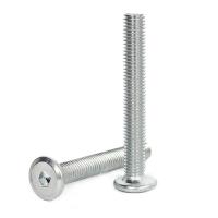 China Carbon Steel Zinc Plated DIN7420 Flat Round Head Hexagon Socket Screw M6x20 for sale