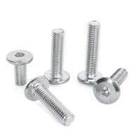 China Carbon Steel Zinc Plated DIN7420 Flat Round Head Hexagon Socket Screw M6x20 for sale
