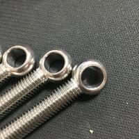 China DIN444 Stainless Steel Eye Bolt Grade 8.8 Yellow Zinc Finish 20mm Thread for sale