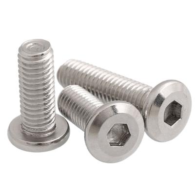 China DIN7420 Flat Round Head Hexagon Socket Screw M6x20 for Machine Wood Furniture Assembly for sale
