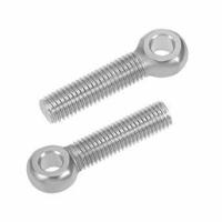 China Stainless Steel M2 M3 Lifting Eye Bolt Plain Finish Small Size for Lifting Applications for sale