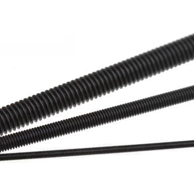 China Carbon Steel DIN938 Stud Bolts Black Oxide M12x100 Lead Screw Zinc Finish for sale