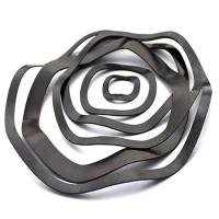 China Stainless Steel Three Wave Spring Washer M1.7 to M31 Elastic Lock Washer for sale