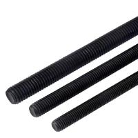 China Carbon Steel DIN938 Stud Bolts Black Oxide M12x100 Lead Screw Zinc Finish for sale