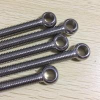 China Stainless Steel M2 M3 Lifting Eye Bolt Plain Finish Small Size for Lifting Applications for sale