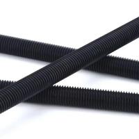 China Carbon Steel DIN938 Stud Bolts Black Oxide M12x100 Lead Screw Zinc Finish for sale