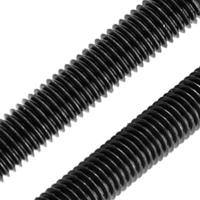 China Carbon Steel DIN938 Stud Bolts Black Oxide M12x100 Lead Screw Zinc Finish for sale