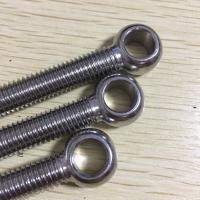 China Stainless Steel M2 M3 Lifting Eye Bolt Plain Finish Small Size for Lifting Applications for sale