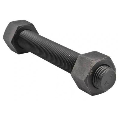 China ASTM A193 Gr B7 High Tensile Stud Bolt M4-M48 with A194 2H Nut Carbon Steel for sale