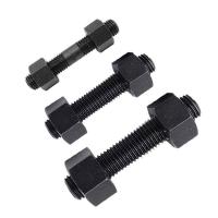 China ASTM A193 Gr B7 High Tensile Stud Bolt M4-M48 with A194 2H Nut Carbon Steel for sale