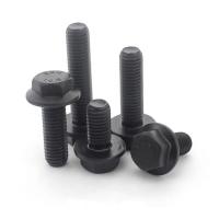 China Zinc Finish Stainless Steel Hex Flange Bolt DIN 6921 M12x50 for Construction Machinery for sale