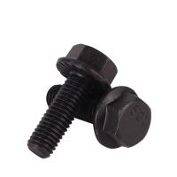 China Zinc Finish Stainless Steel Hex Flange Bolt DIN 6921 M12x50 for Construction Machinery for sale