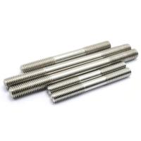 China Customizable Fastening with Stainless Steel Double End Sided Stud Bolts and Nuts for sale