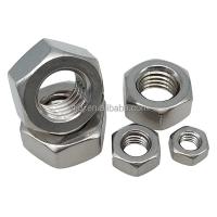 China DIN934 Hex Nuts M4-M52 Carbon Steel Stainless Steel Grade 8.8 10.9 for sale