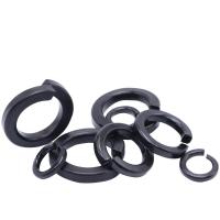 China Black Finish Steel Flat Washer Level Thickened Open Spring Washer DIN127 for sale