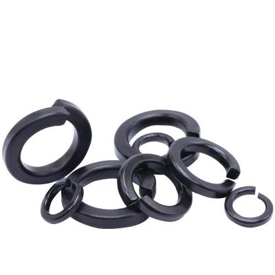 China Black Finish Steel Flat Washer Level Thickened Open Spring Washer DIN127 for sale