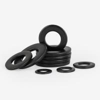 China DIN125 Thickened Flat Washer Copper Aluminum Plain Washer Black Zinc Metal Washers 8mm for sale