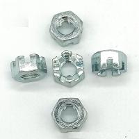 China DIN935 Slotted Hex Castle Nut Grade 8.8 Carbon Steel M6-M64 Hexagonal Nut for sale