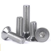 China ISO9001 Certified Hexagon Socket Countersunk Head Cap Screws for M3.5-M12 Applications for sale
