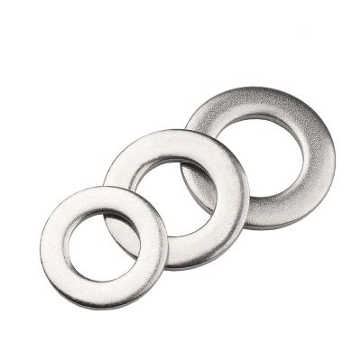 China Flat Spring Steel Spacer Thin Flat 304 Stainless Steel Washers DIN125 DIN7989 DIN988 Zinc Plated for sale