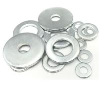 China Flat Spring Steel Spacer Thin Flat 304 Stainless Steel Washers DIN125 DIN7989 DIN988 Zinc Plated for sale